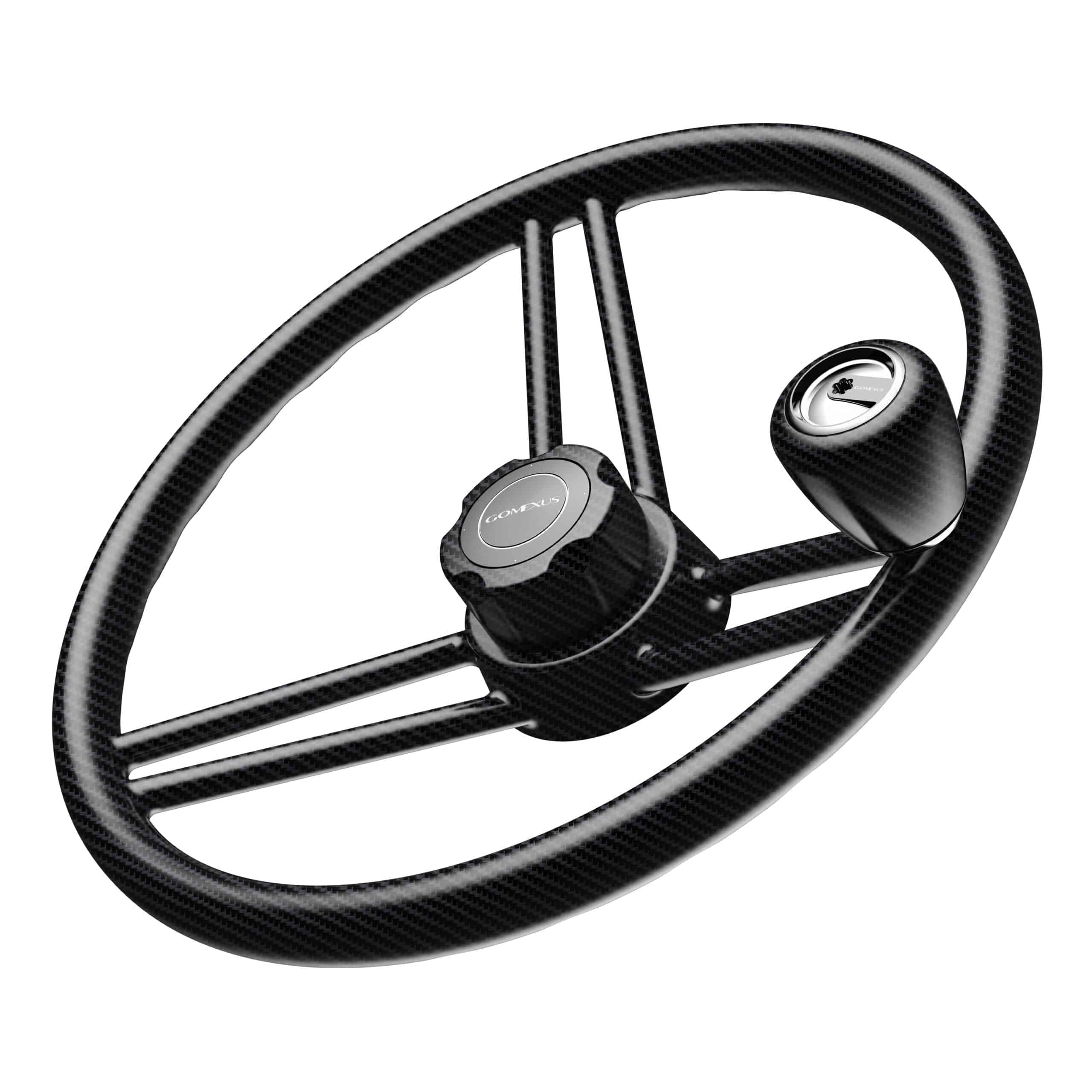 Gomexus Boat Steering Wheel Carbon Fiber 13.5" Skiff Wheel - Gomexus