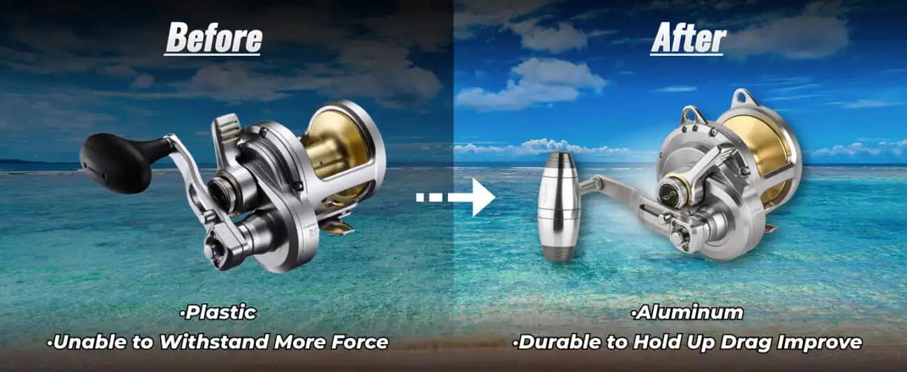 Gomexus Handle for Shimano Talica Reel Power Handle